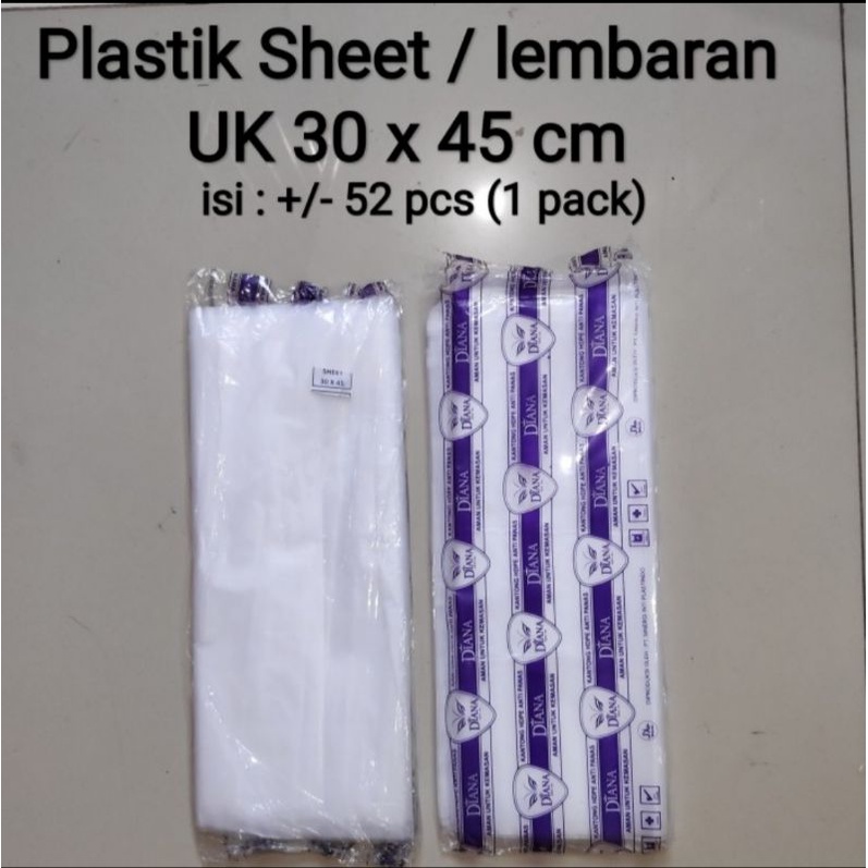 Jual Plastik Sheet Uk 20x20 / 25x35 / 30x45, Plastik Alas Nasi, Plastik ...