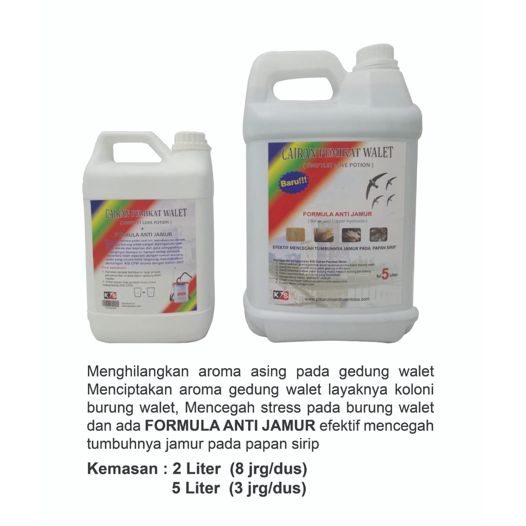 Jual Cairan aroma parfum pemikat Walet ukuran 5 Liter cocok untuk ...