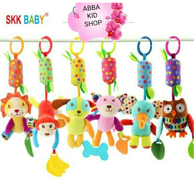 Jual Mainan Gantungan stroller Bayi Kerincing Gantung Rattle Teether ...