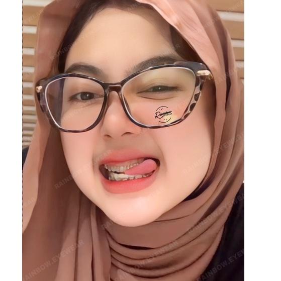 Jual Rekomendasi FRAME KACAMATA SEMI CAT EYE KODE (AYUMI) | Shopee Indonesia
