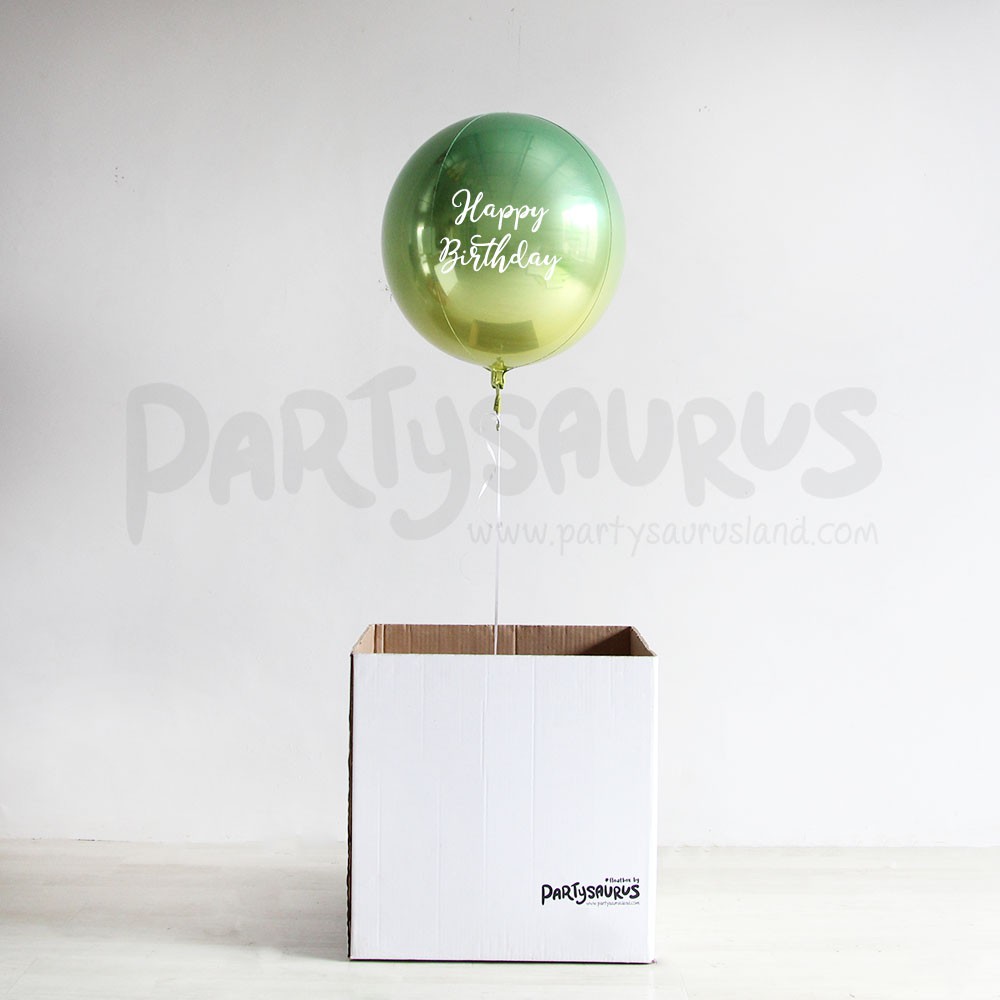 Jual Lemongrass Ombre Orbz Floatbox Surprise Balon Box | Shopee Indonesia