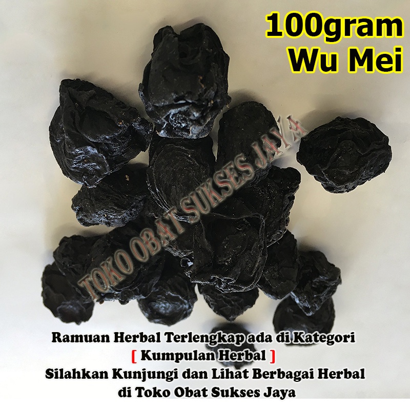 Jual [100gram] Wu Mei / Mume Fruit / Black Plum - Fructus Mume | Shopee ...