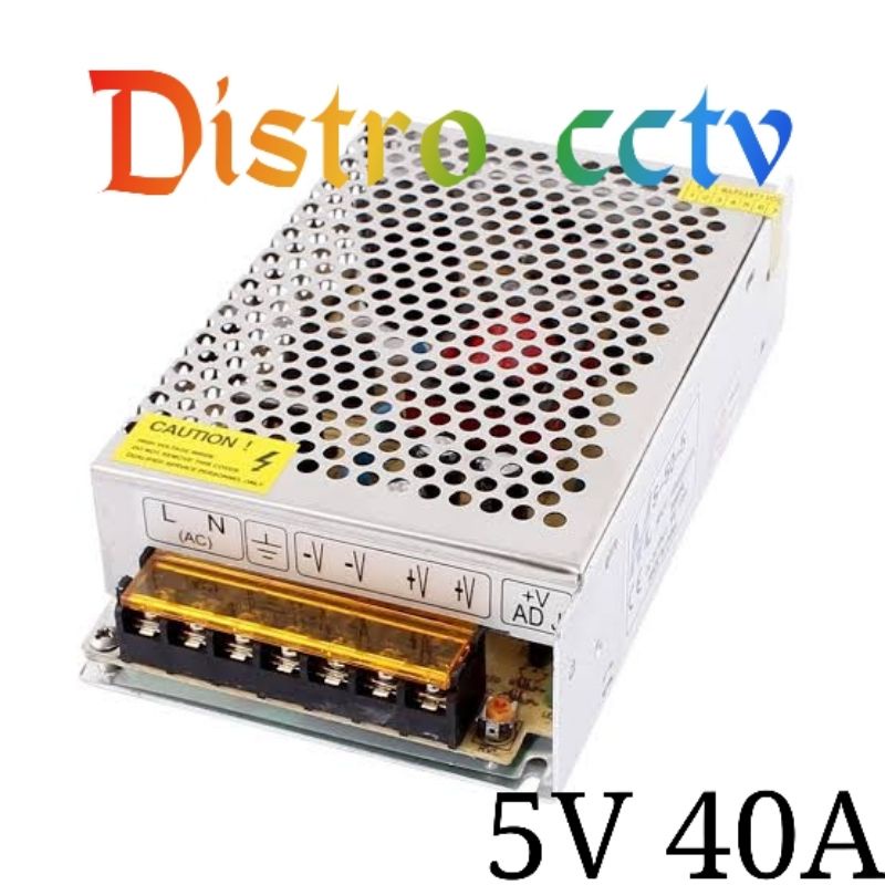 Jual Power Supply Switching 5V 40A High Quality PSU 40 Ampere 5 Volt ...