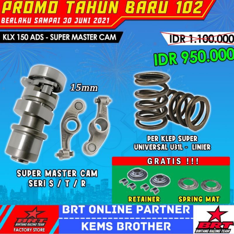 Jual CAM KLX BRT ADS PLUS PER KLEP BRT ORIGINAL BRT | Shopee Indonesia