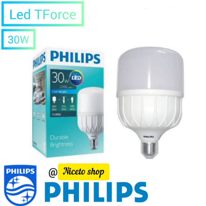 Jual Lampu Led Philips TForce T-Force 30W 30Watt Cool Daylight / Putih | Shopee Indonesia