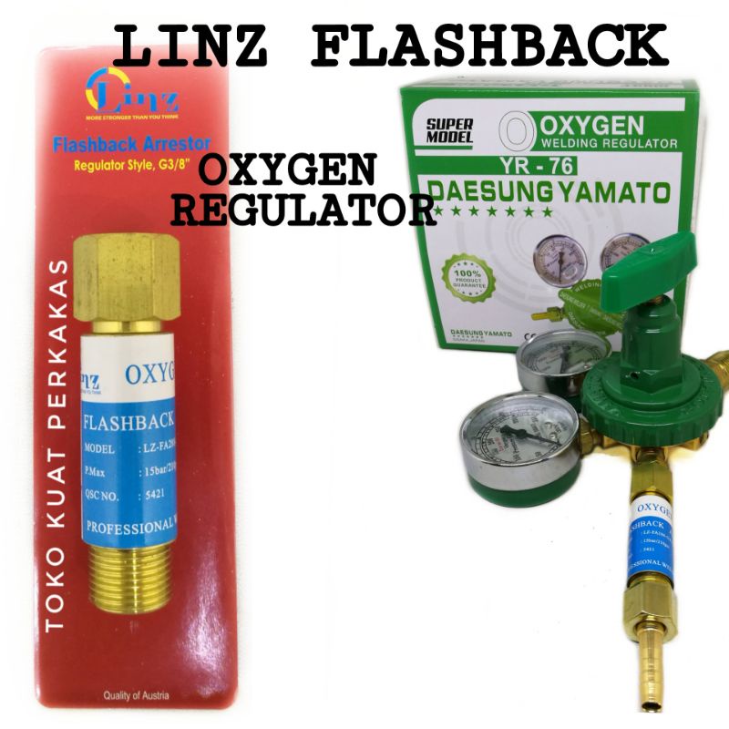 Jual Flashback arrestor regulator oxygen LINZ | Shopee Indonesia