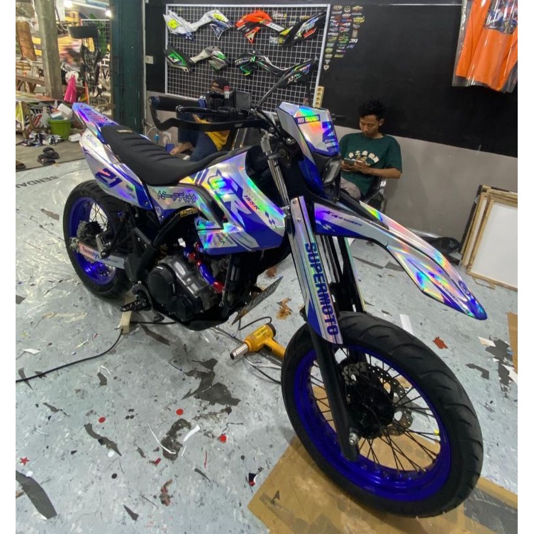 Jual decal wr 155 full hologram bisa request sesuka hati | Shopee Indonesia