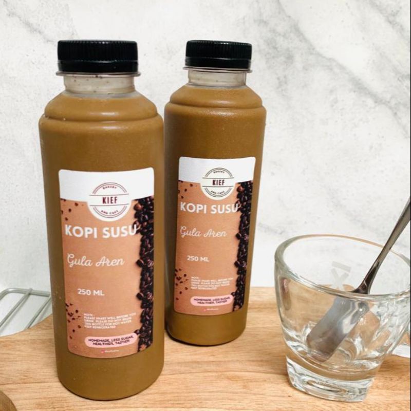 Jual Kopi Susu Gula Aren Kief Bakery | Less Sugar Coffee | Shopee Indonesia