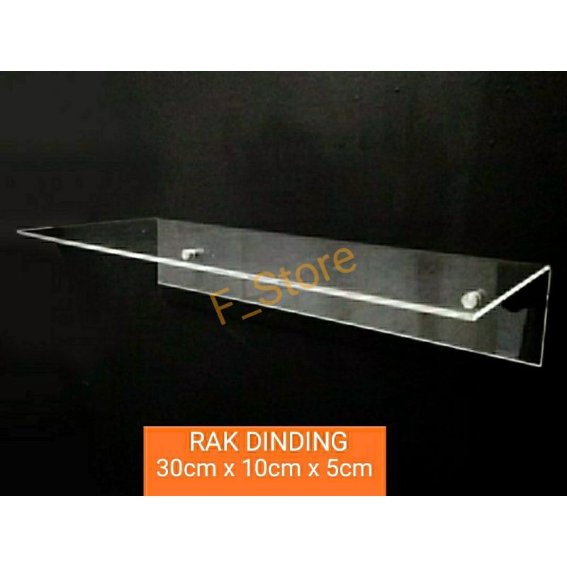 Jual Rak akrilik dinding transparan/wall display transparan | Shopee ...