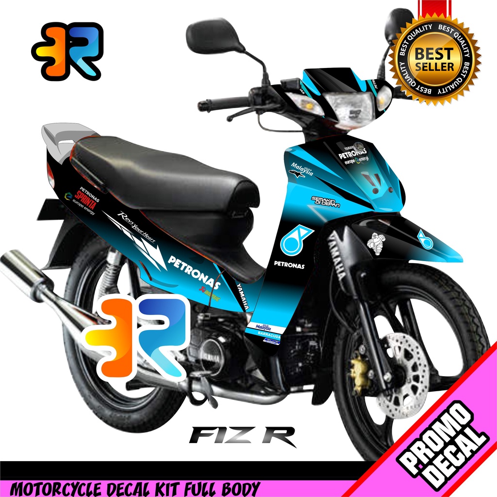 Jual Decal Motor Fiz R Desain Petronas Sticker Decal FizR Full Body ...