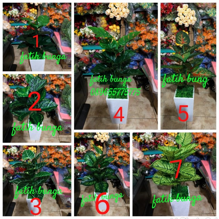 Jual Pohon Tales Strep Putih Bunga Plastik Artificial | Shopee Indonesia