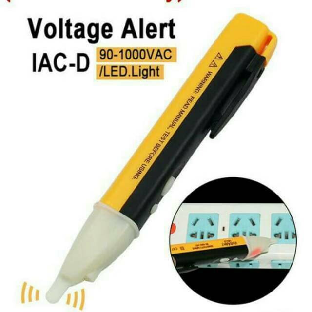 Jual Tespen Led Alarm Alat Deteksi Arus Tegangan Listrik Volt AC/DC ...