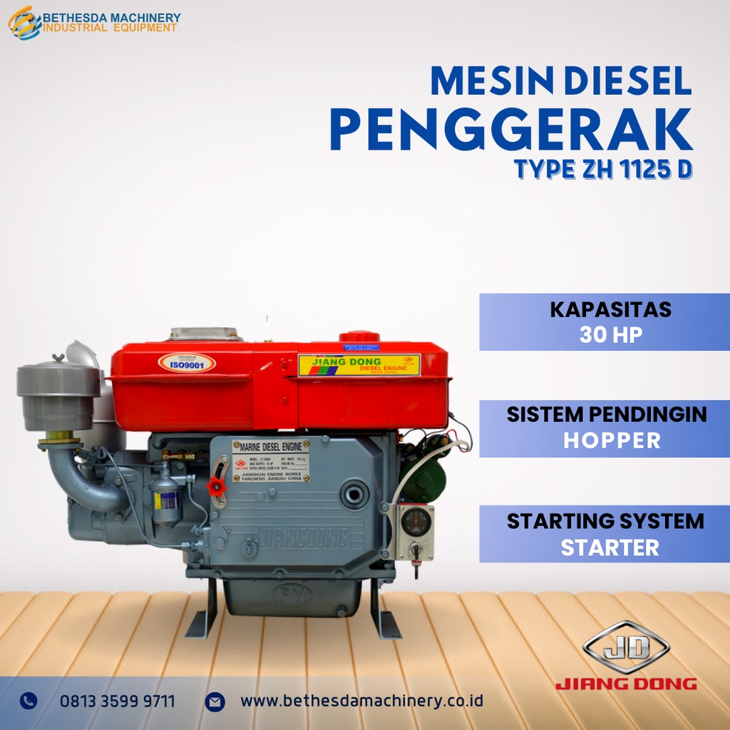 Jual Diesel Engine Jiangdong 30HP - Mesin Penggerak 30 HP / 30PK ZH 1125 N | Shopee Indonesia