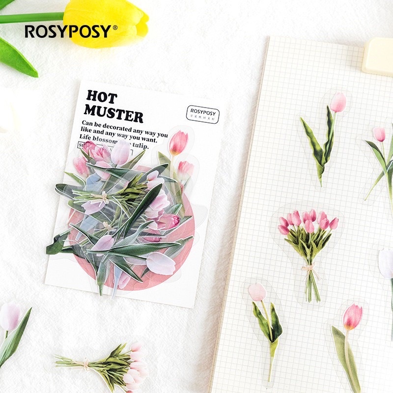 Jual Sticker Flower Aesthetic / Sticker bunga estetik transparan ...