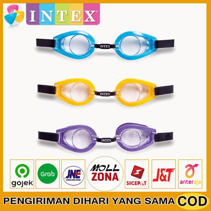 Jual KACAMATA RENANG ANAK MERK INTEX PLAY GOGGLES 55602 KACA MATA ...