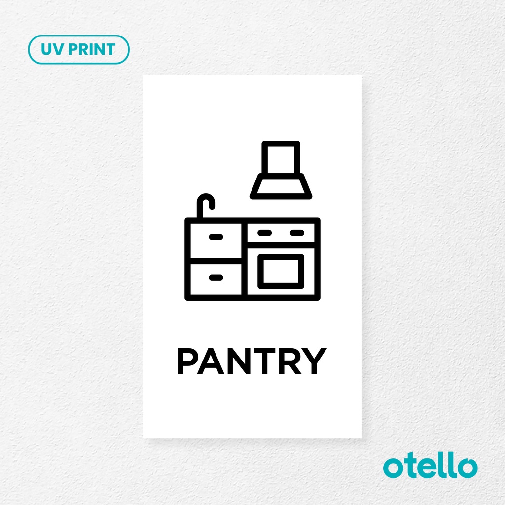 Jual Otello - Signage Pantry Sign Board Akrilik Print Papan Nama ...