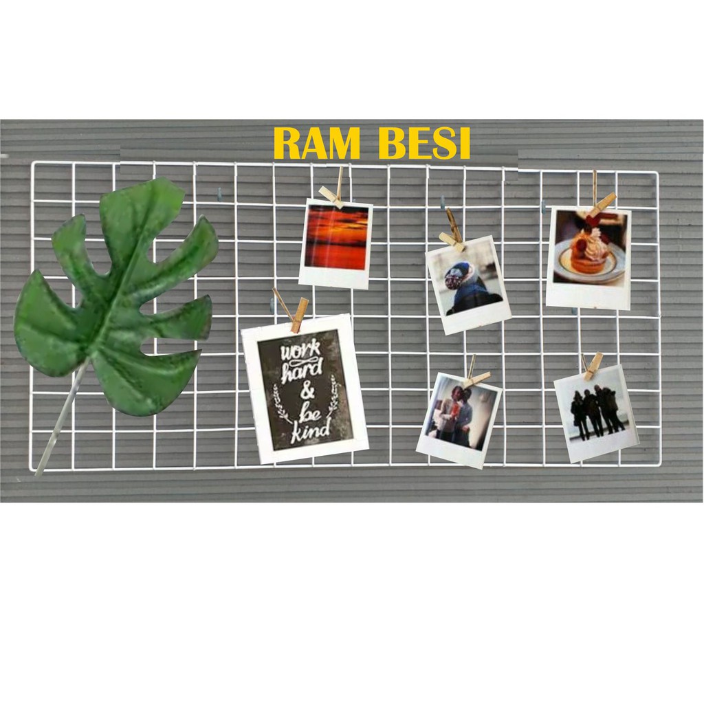 Jual Wiremesh 65x95 cm / Besi RAM Pajangan Dinding / Ram Kawat Besi ...
