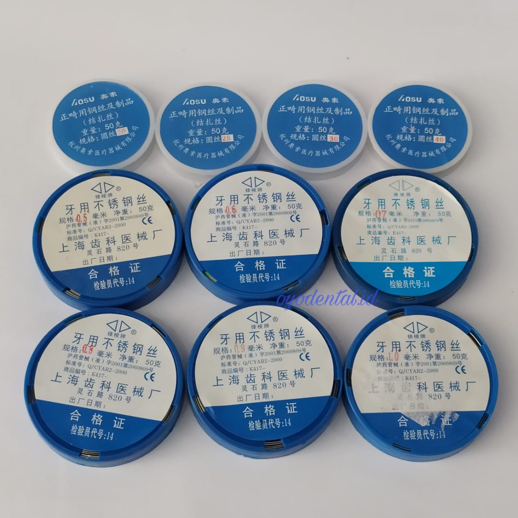 Jual Dental kawat klamer gigi palsu prostho/wire kawat ortho ...