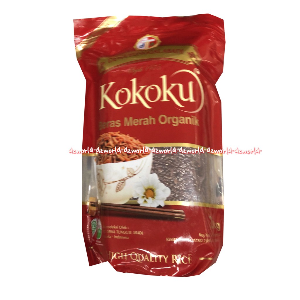 Jual Kokoku Organic Red Rice 2kg Beras Merah kandungan seratnya yang ...