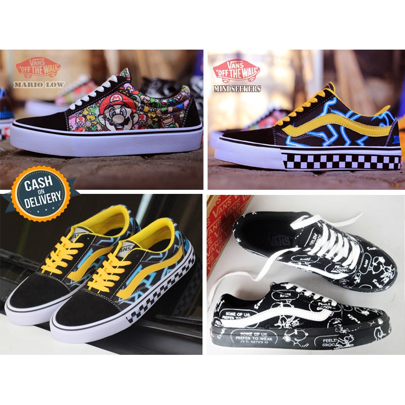 Jual COD Sepatu V4NS Oldskool Bw N All White Sket Sekolah Olahraga ...