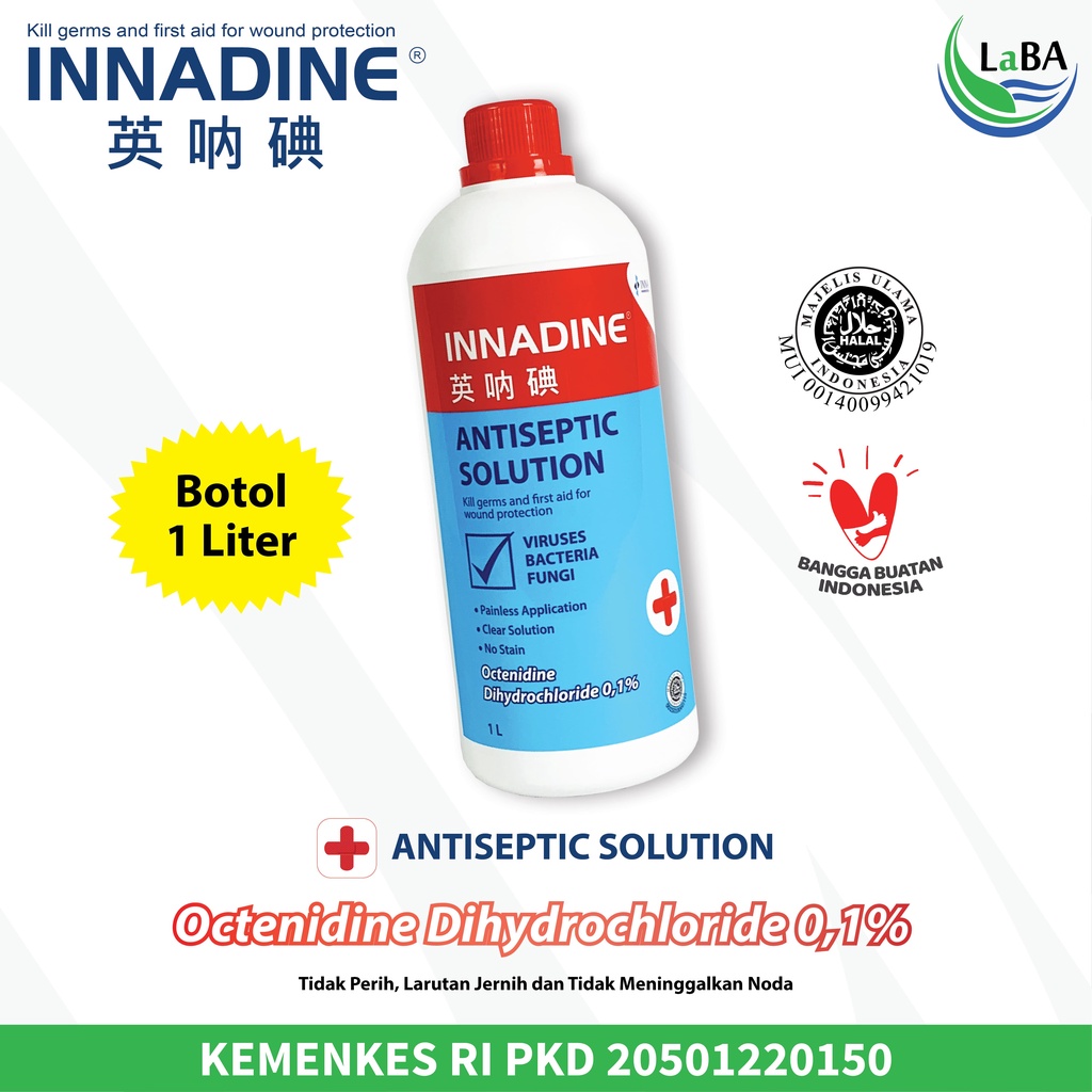 Jual INNADINE // Antiseptic Solution 1 L | Shopee Indonesia