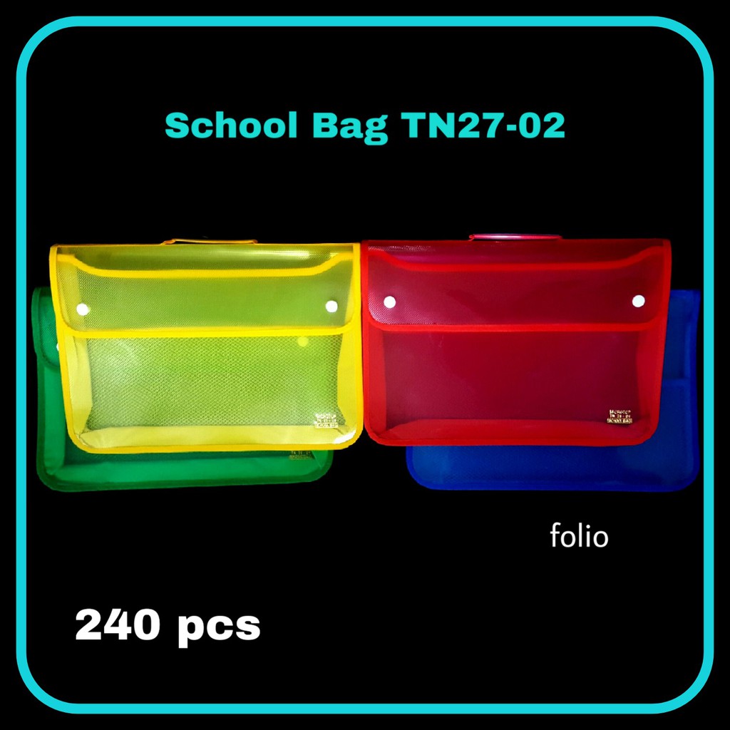 Jual SOS Map School Bag MICROTOP TN27-02 Warna / Map Kancing / Map ...