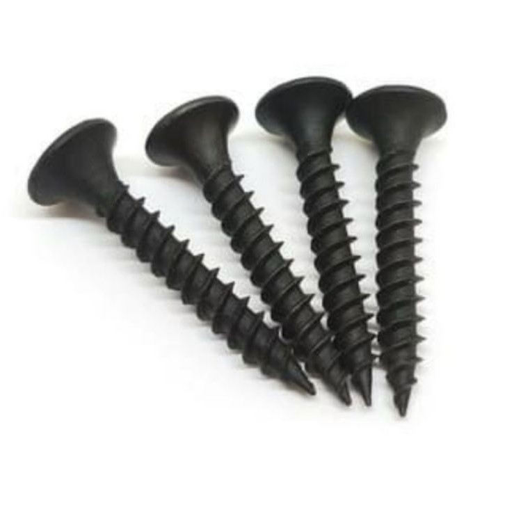 Jual Skrup Sekrup Gypsum Ukuran 1 1/4 inch (3 cm) / Drywall Screw / Baut Gipsum Hitam per kotak ...