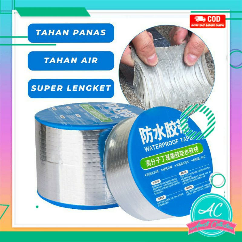Jual Lakban lem anti bocor talang alumunium foil super rekat plester ...