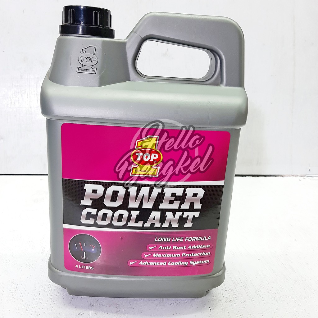 Jual Air radiator coolant / air kulen 4 liter merk top 1 power coolant ...