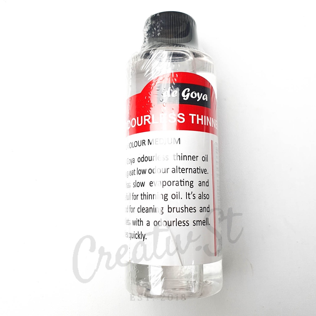 Jual De Goya Odorless Thinner Oil 75 Ml Cairan Pengencer Cat | Shopee Indonesia