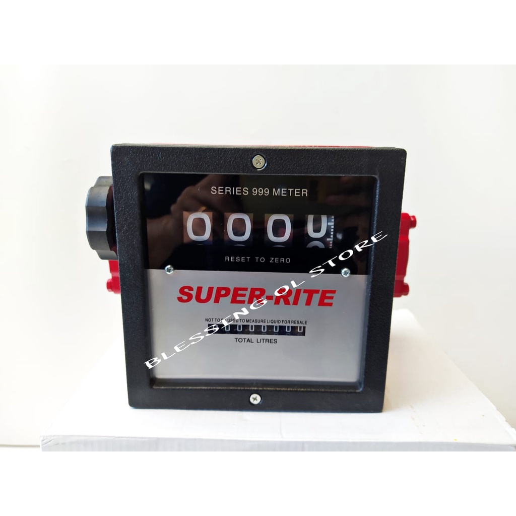 Jual FLOWMETER SUPER RITE 1,5" 4 DIGIT/ METERAN SOLAR / METERAN MINYAK ...