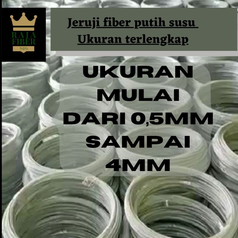 Jual RUJI - JERUJI FIBER PUTIH SUSU DENGAN UKURAN TERLENGKAP | Shopee ...