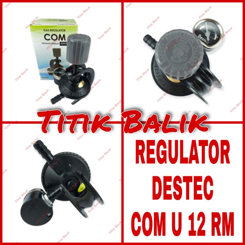 Jual Regulator Kompor Gas Destec COM-U12RM Meter Tekanan Rendah COM U ...