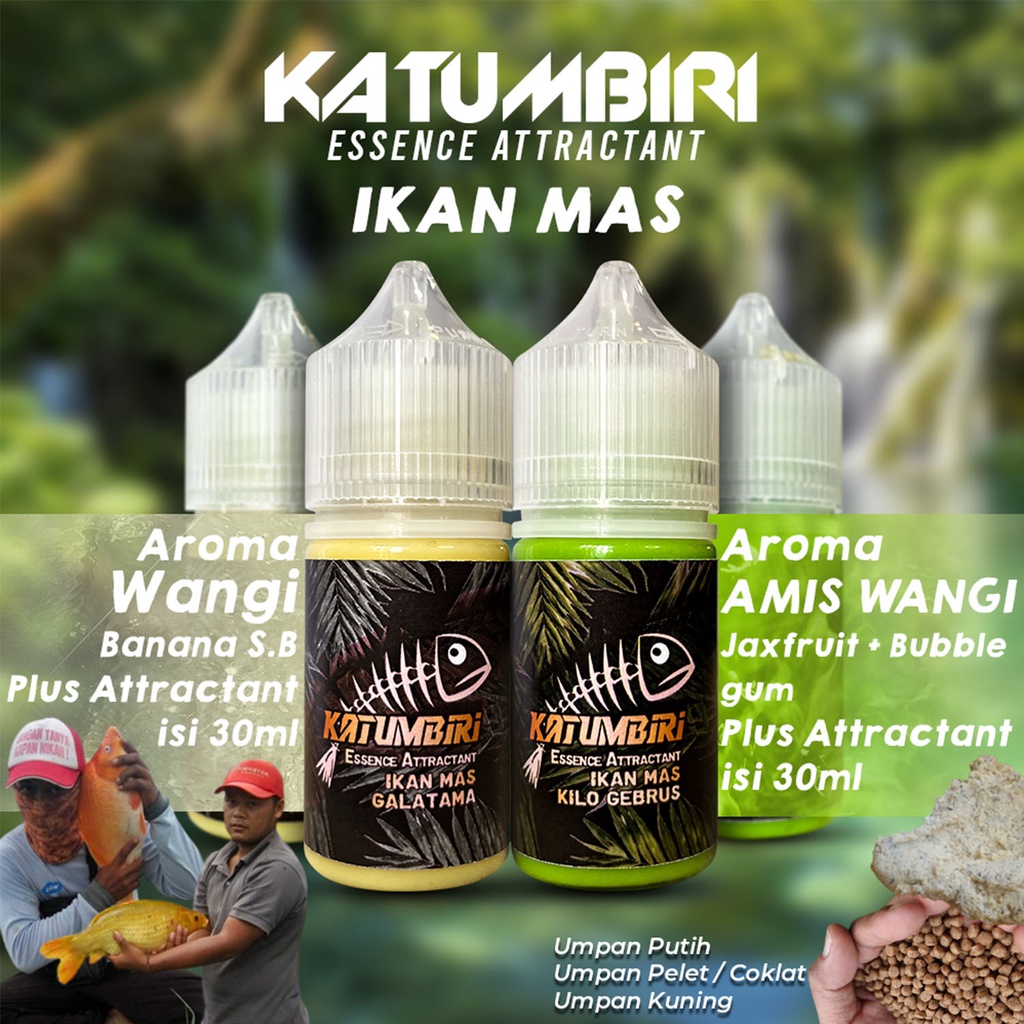Jual Katumbiri Essen Ikan Mas Mancing Lomba Harian dan Galatama isi 30ml | Shopee Indonesia