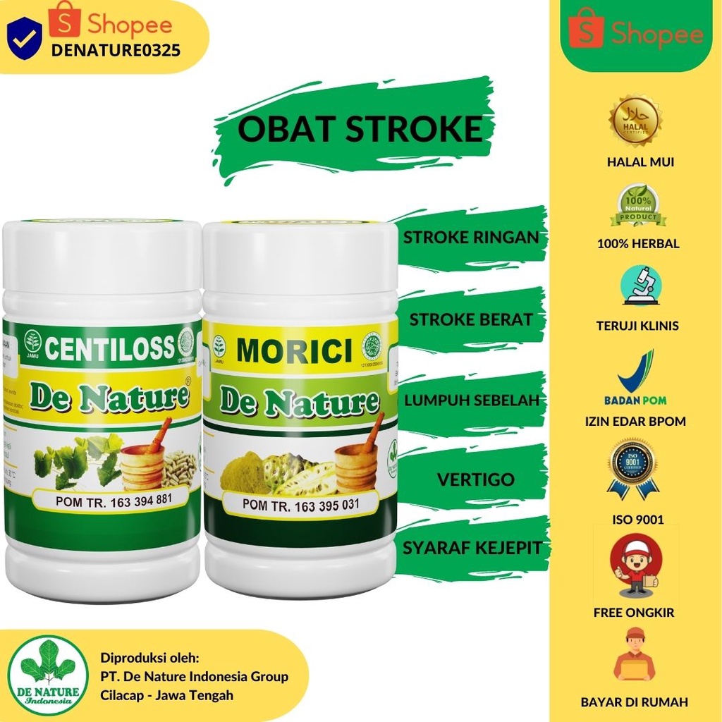 Jual Obat Struke Stroke Ringan Berat Iskemik Hemoragik Lumpuh Sebelah ...