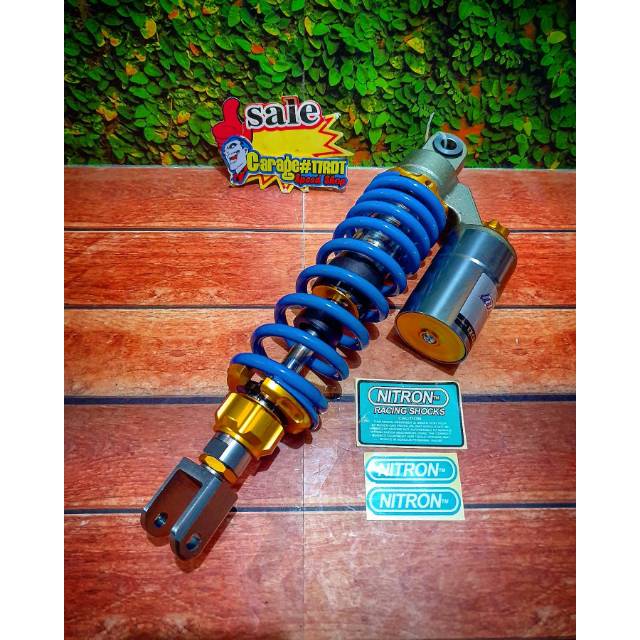 Jual Shockbreaker Moto GP Nitron Tabung Atas Ukuran 310mm Ulir Biru ...