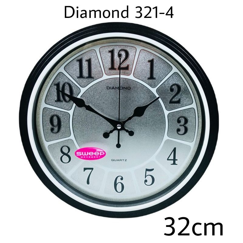 Jual jam dinding diamond 321-4 minimalis 32cm | Shopee Indonesia