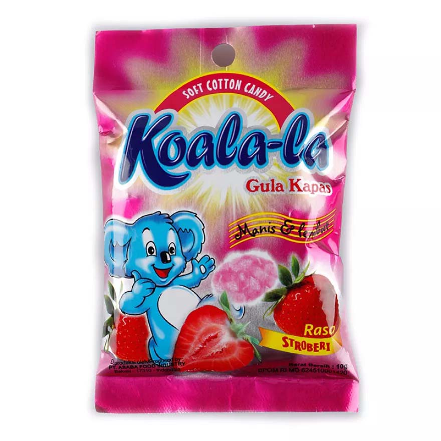 Jual Koala-La gula kapas rasa Strawberry 10gr | Shopee Indonesia