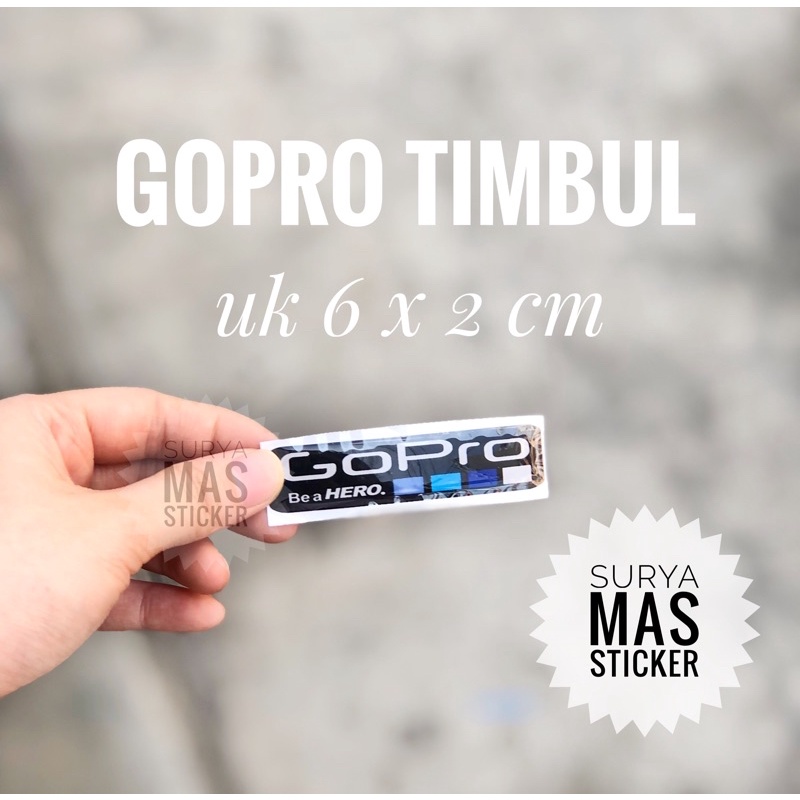 Jual stiker logo gopro timbul cvt box filter | Shopee Indonesia