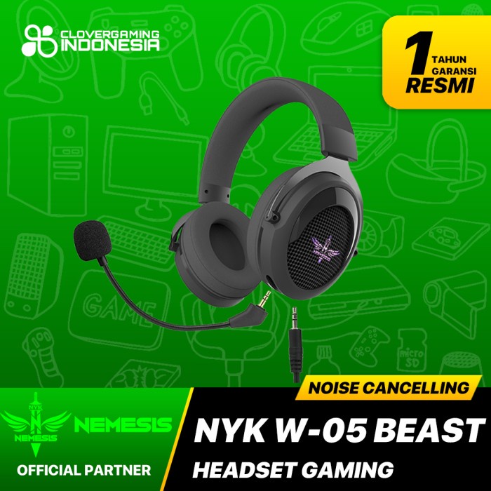 Jual NYK W50 Beast Wireless & Wired RGB - Gaming Headset | Shopee Indonesia