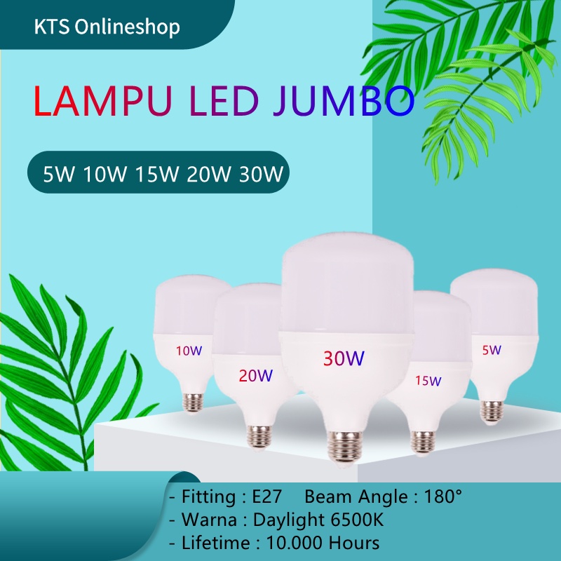 Jual Lampu Led Jumbo/lampu led tbulb/merek Haomen Star 5w/10w/15w/20w/30w | Shopee Indonesia