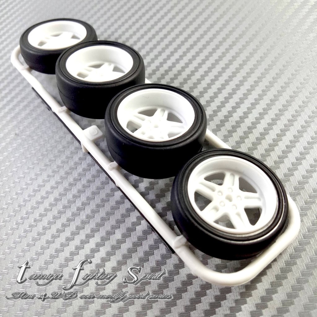 Jual Rep Tamiya Wheel Set Wide 5 Spoke / Velg Wide 5 -White (WS5L01 ...