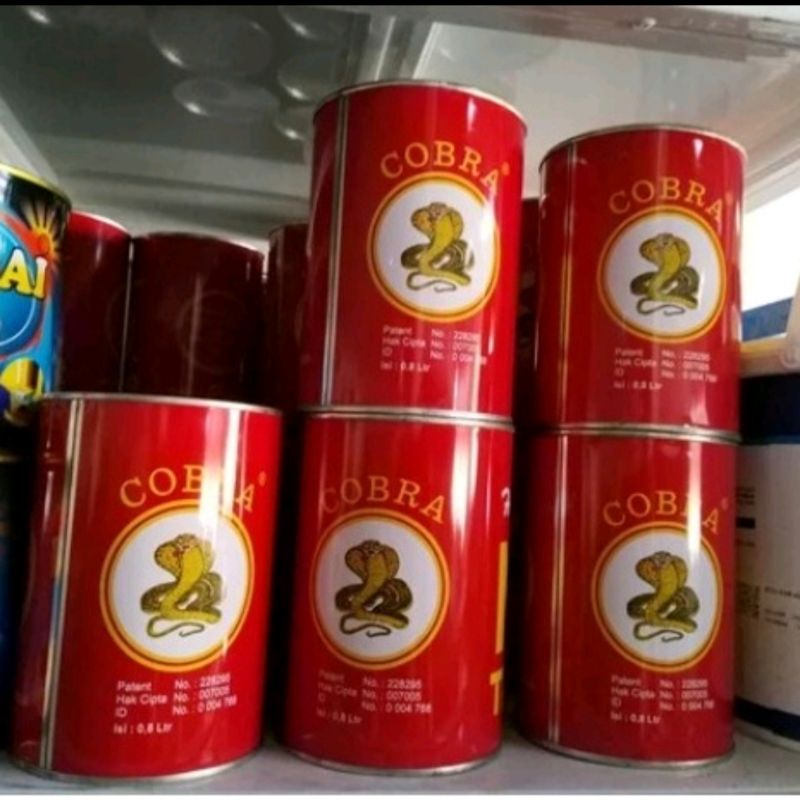 Jual Thinner Tiner Cobra Merah Kecil High Gloss ND 0,8 Liter / 1Kg ...