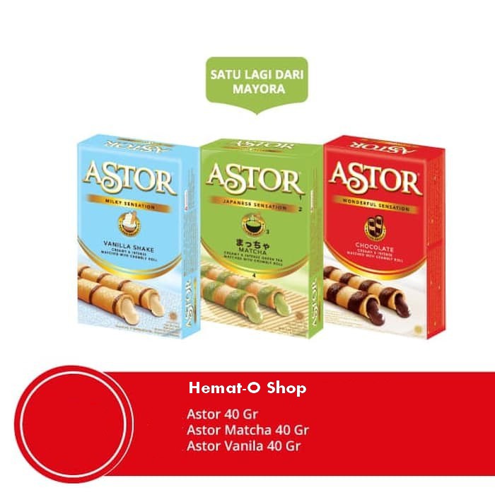 Jual ASTOR ALL VARIAN 40g Mini Astor Vanila Astor Matcha Astor Coklat ...