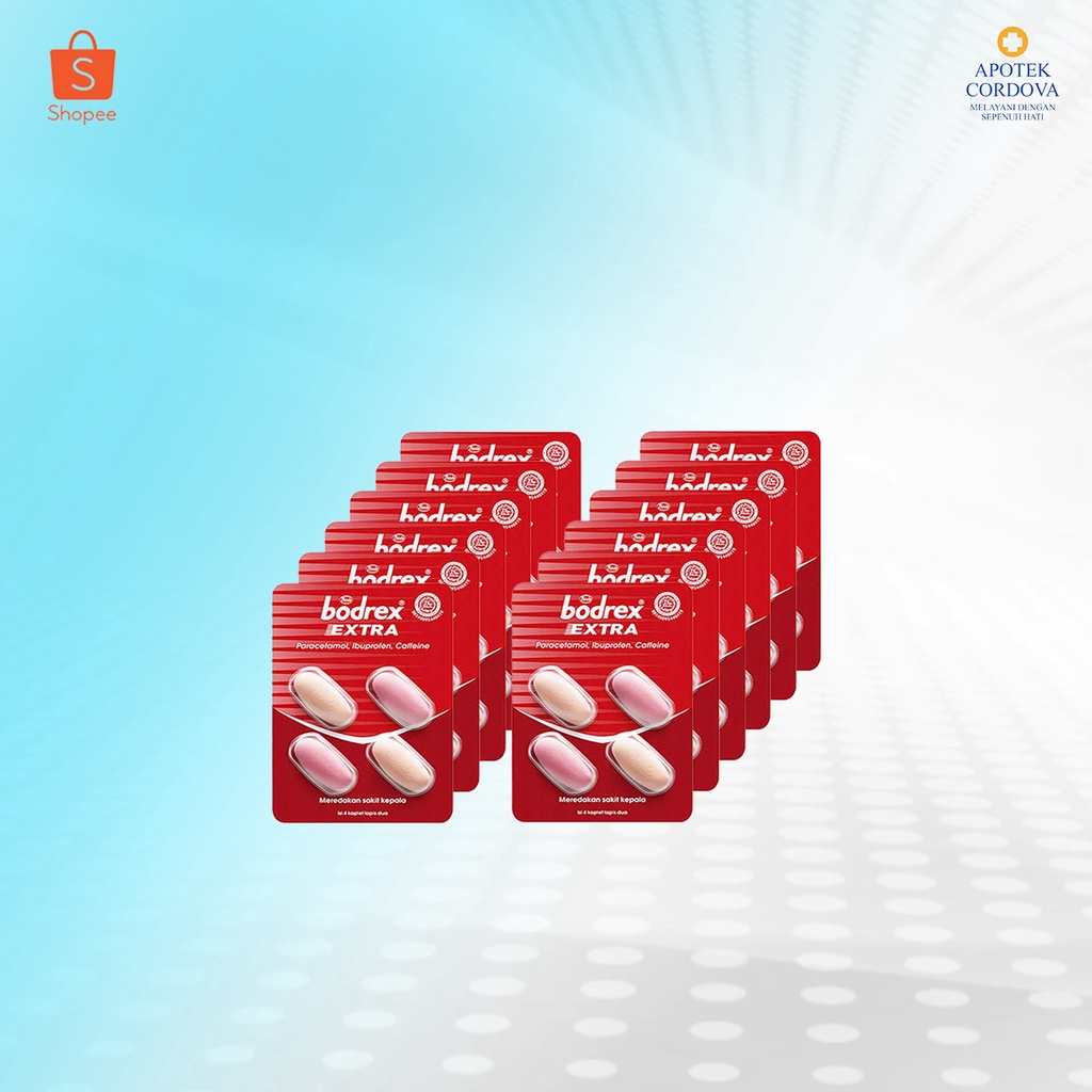 Jual Bodrex extra tab 1/2 lusin dan 1 lusin dan kotak - obat pusing ...