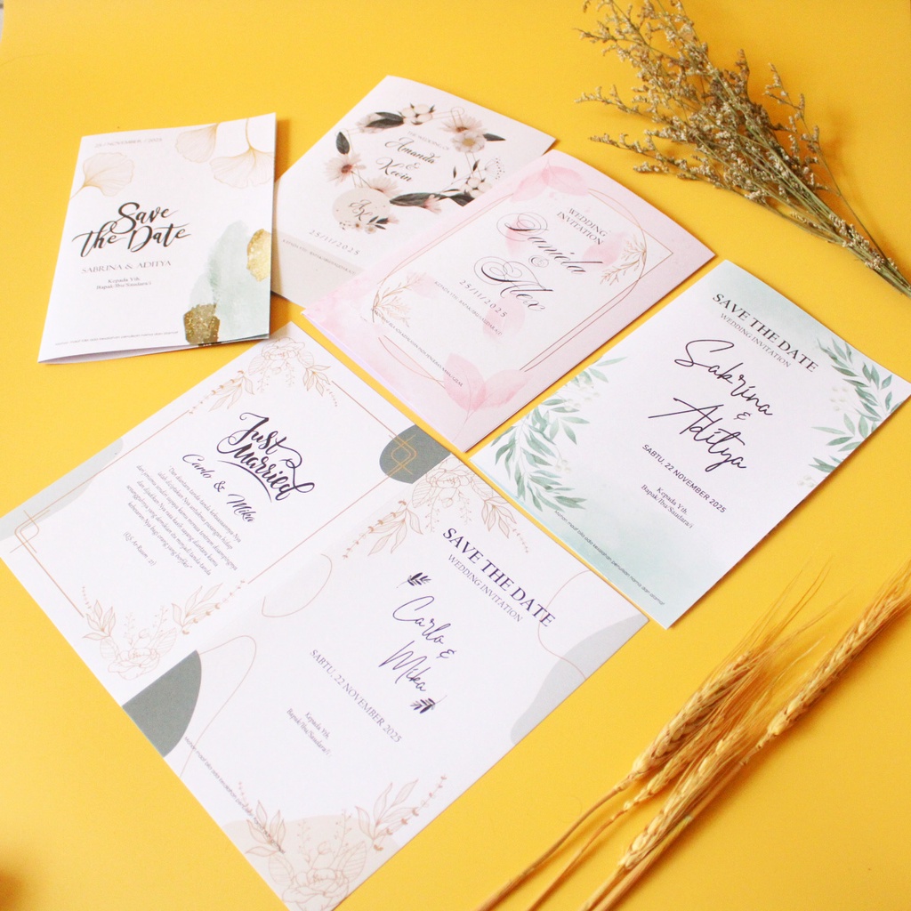 Jual Undangan Pernikahan Murah/ Undangan Cantik / Undangan Rustic UNIK ...