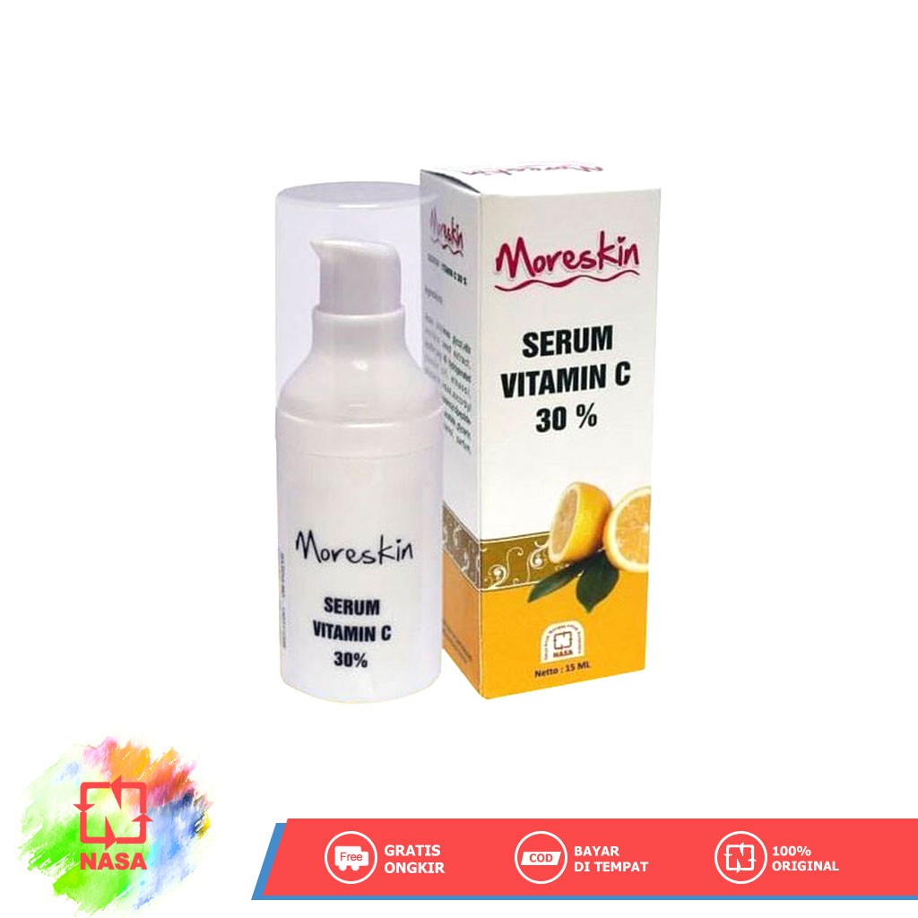 Jual MORESKIN serum vitamin C 30% (ORIGINAL NASA) | Shopee Indonesia