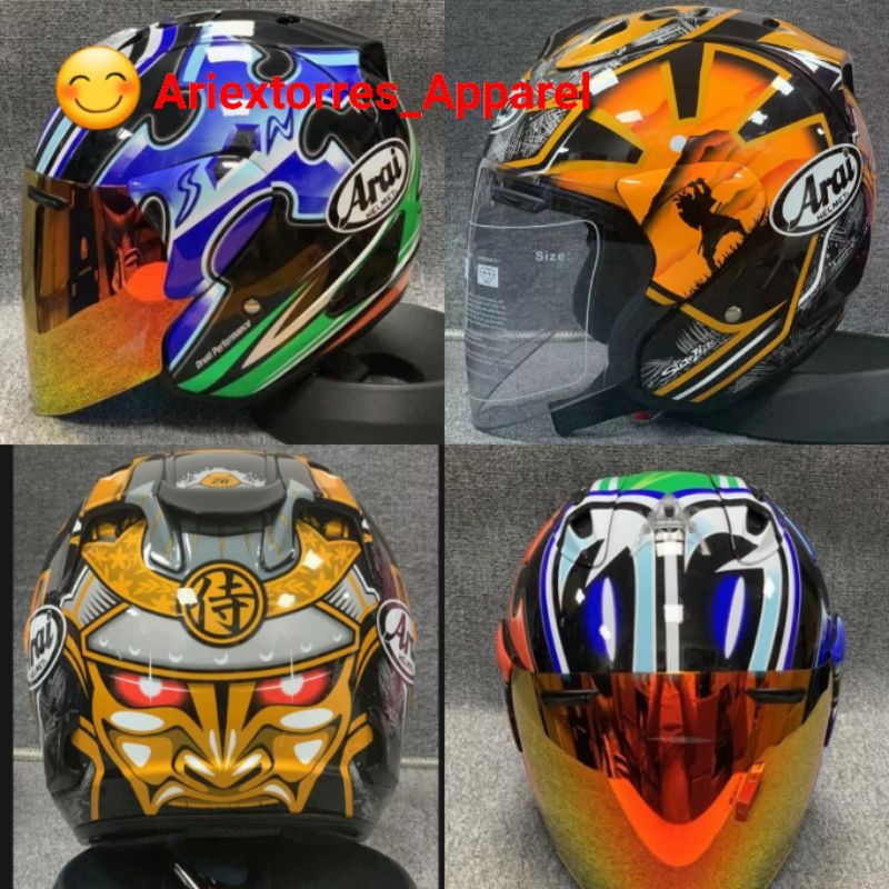 Jual HELM HALF FACE RAM 4 ARA* CLONE 1:1 | Shopee Indonesia