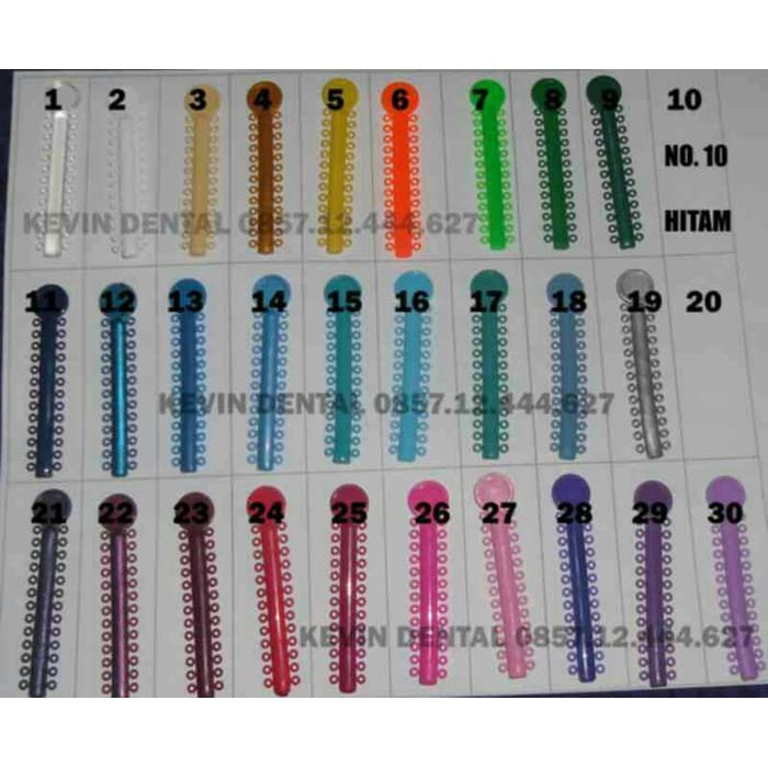 Jual Karet Behel Power O 1pak isi 40 stick boleh campur warna Murah ...