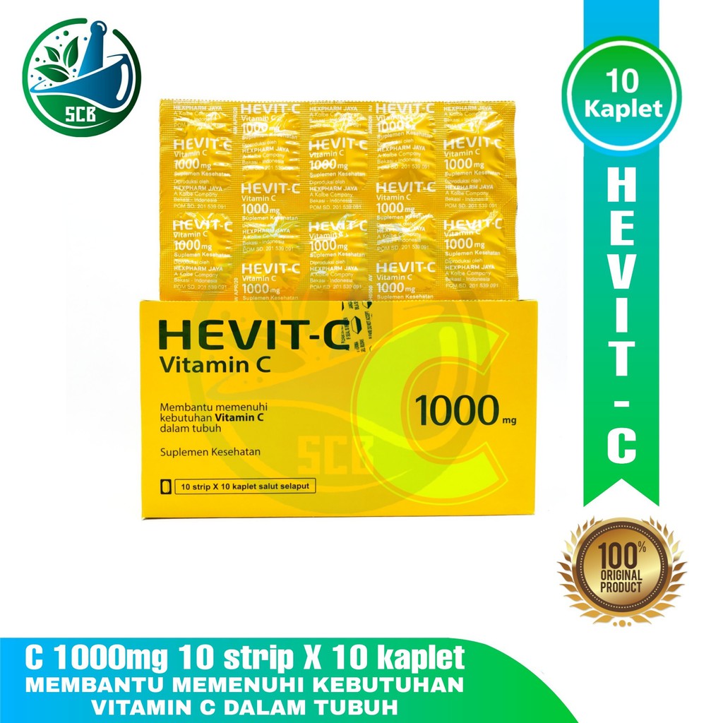 Jual Hevit-C Vitamin C 500mg, C 1000mg, Hevit-Plus - Hevit C Vitamin C ...